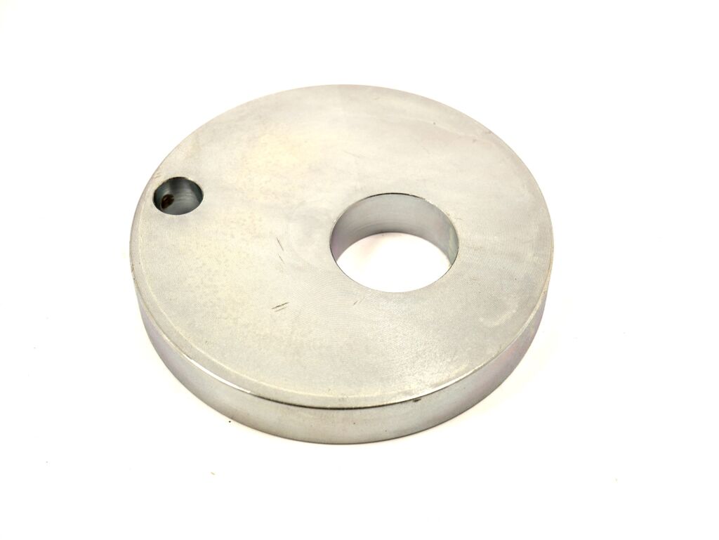 Galvanised eccentric disc