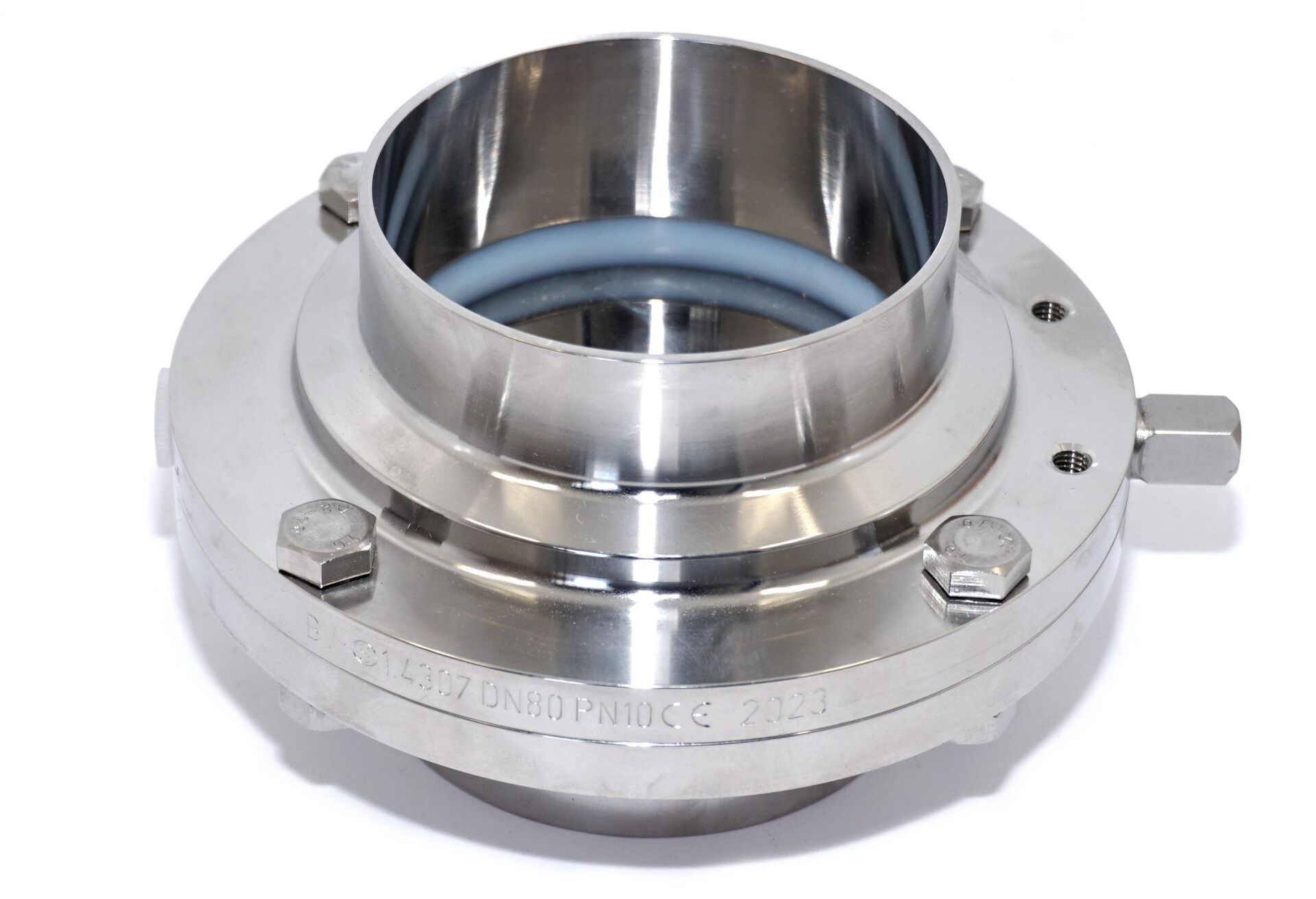 Disc valve DN 80 / 3’ without hand lever PTFE stainless steel