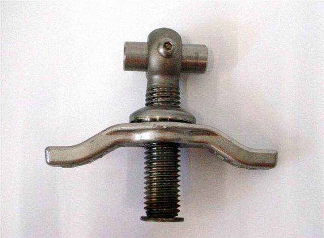 Wing fitting TSA for bolt 16 mm, short hand lever with brass insert