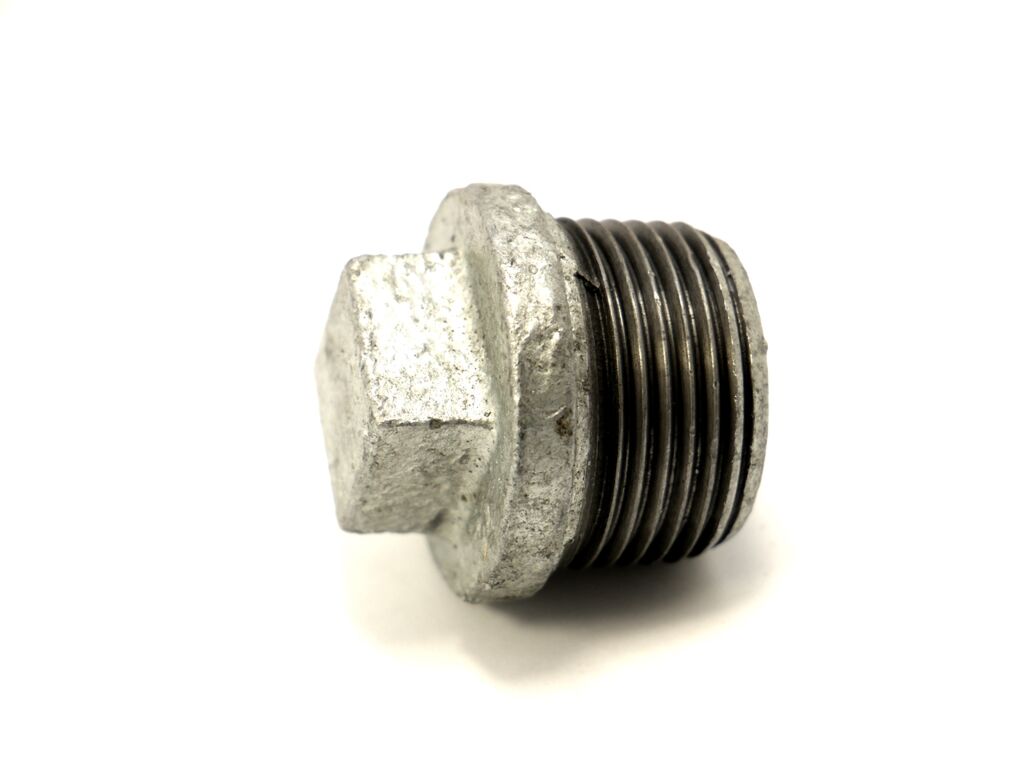 Blanking plug with rim no. 290 external thread galvanised steel